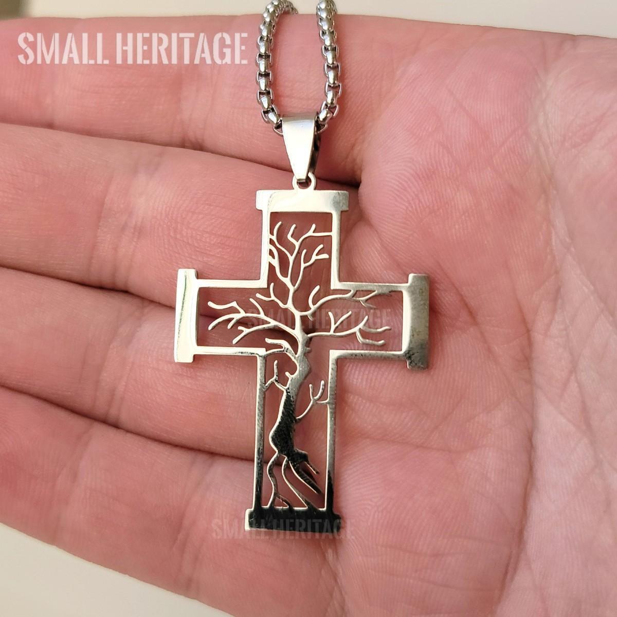 Tree of Life Cross Necklace