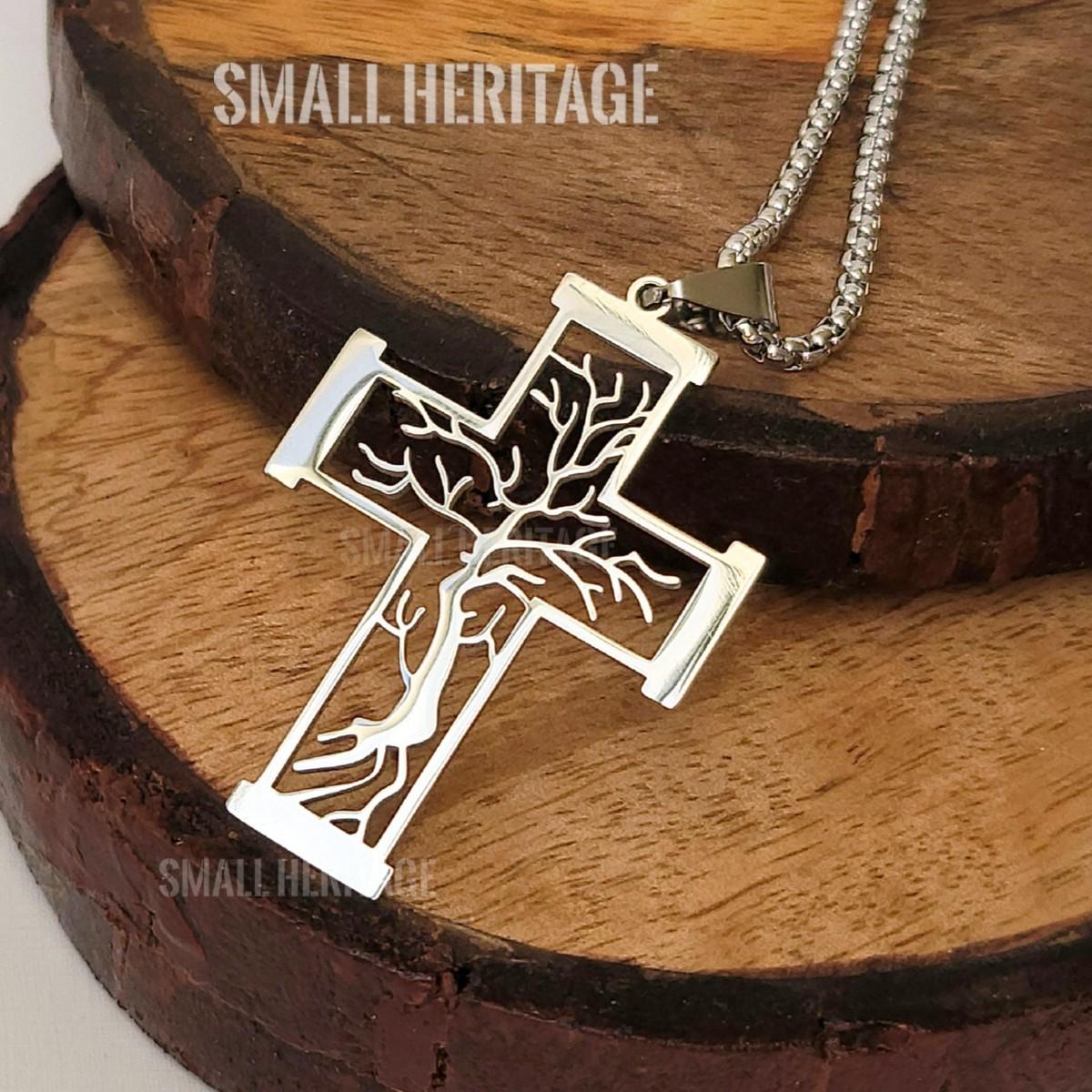 Tree of Life Cross Necklace