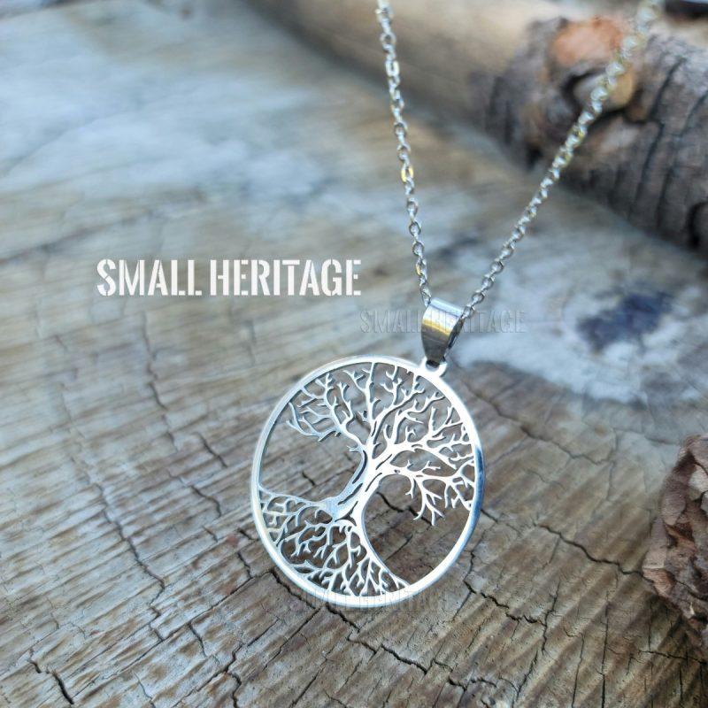 Tree of Life Necklace Stainless Steel Pendant Chain