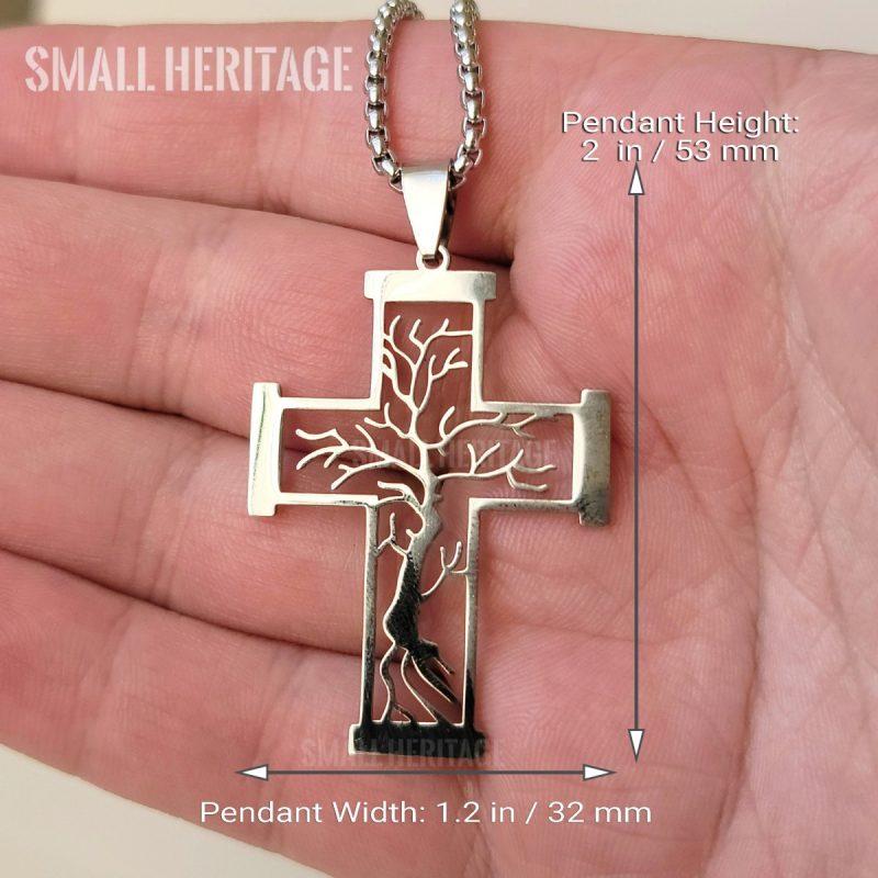Tree of Life Cross Necklace