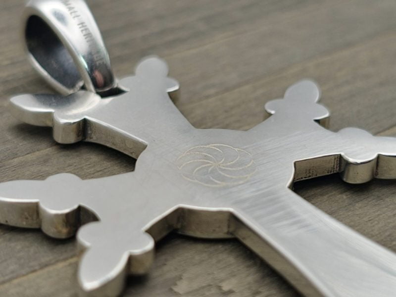 Eternity Cross Necklace Armenian Pendant 925 Sterling Silver