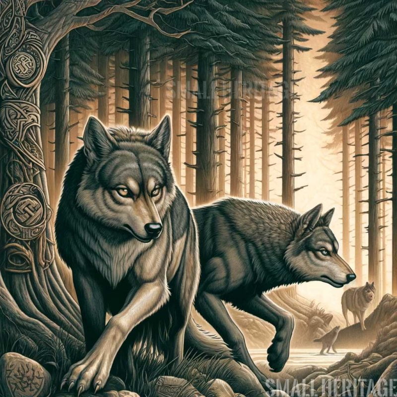 Geri and Freki: Odin’s Loyal Wolves in Norse Mythology