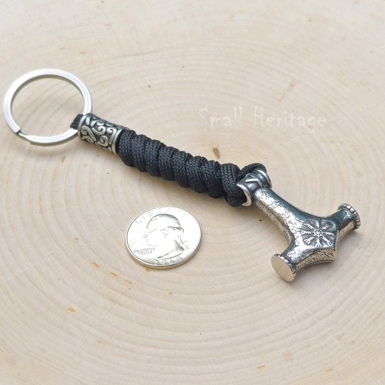Viking Mjolnir Keychain – Stainless Steel Thor's Hammer